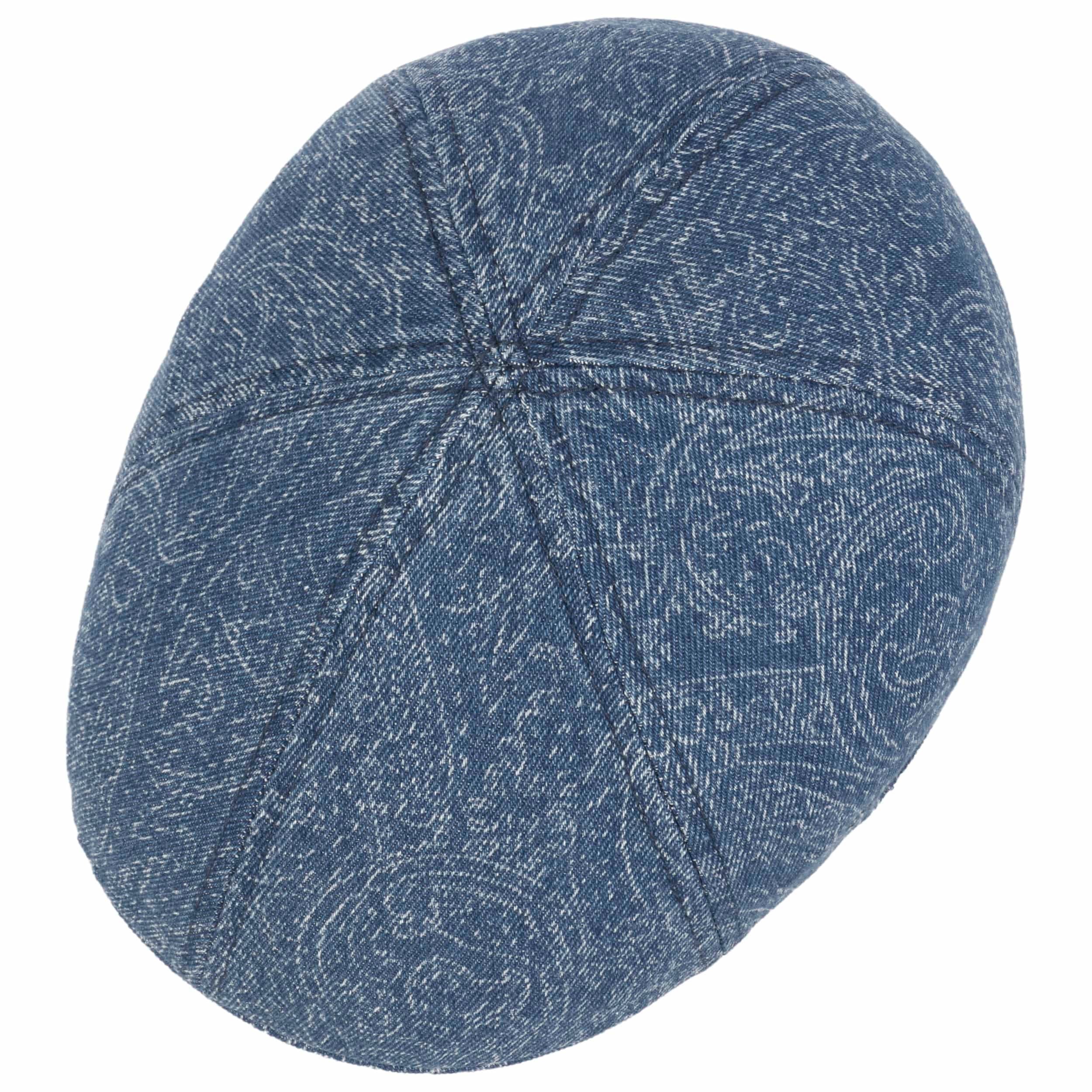Texas Denim Paisley Flat Cap by Stetson - £59.00