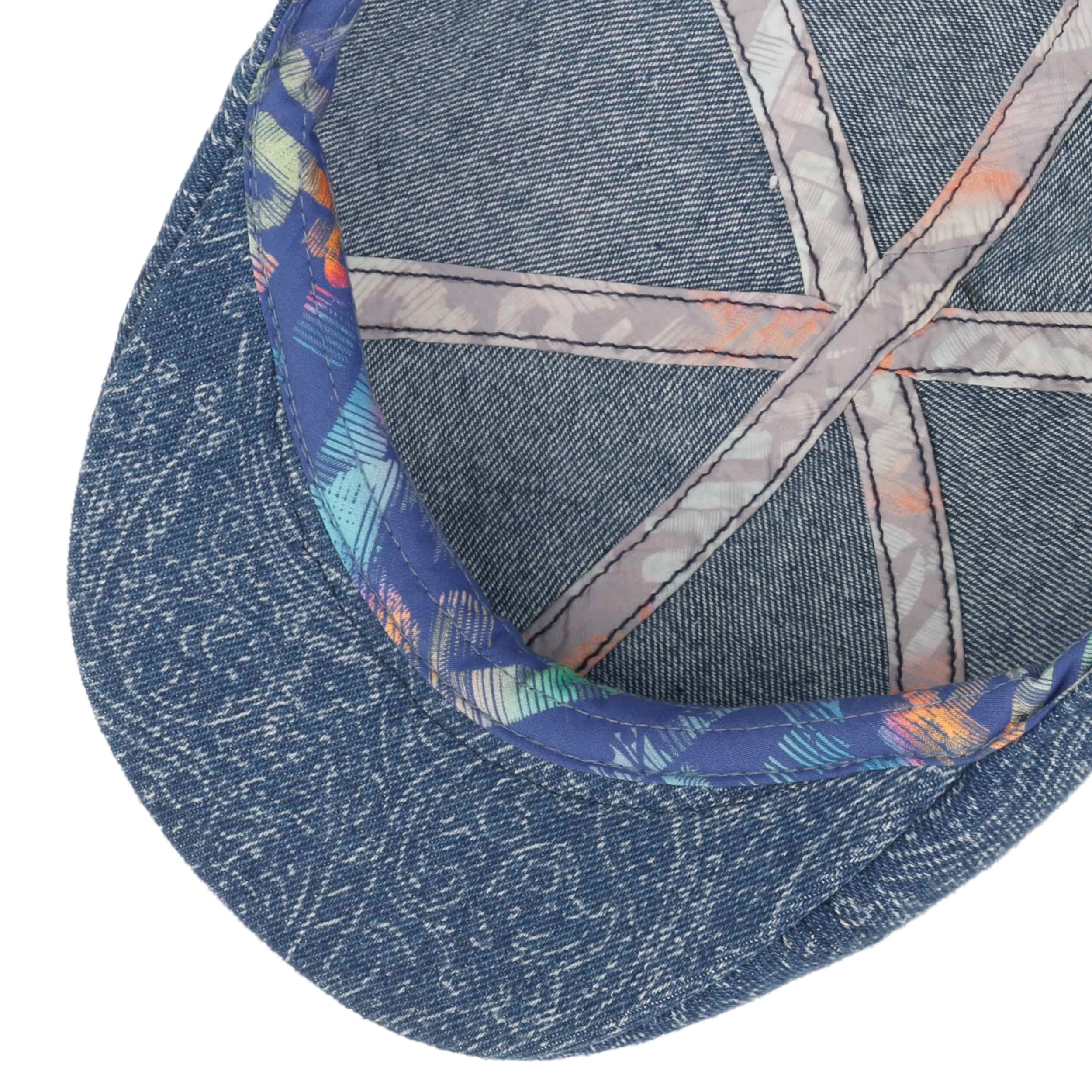 Texas Denim Paisley Flat Cap by Stetson - £59.00