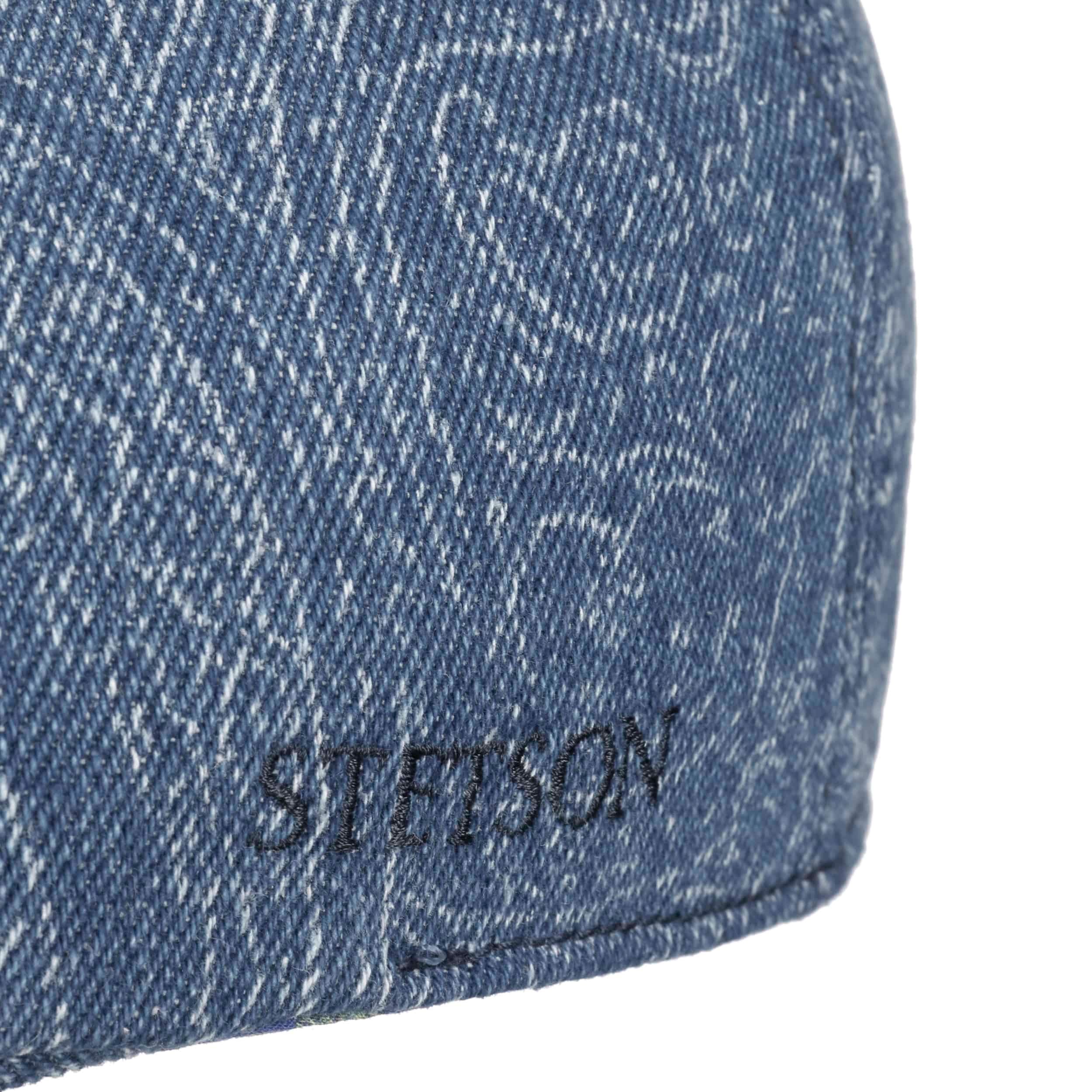 Texas Denim Paisley Flat Cap by Stetson - £59.00