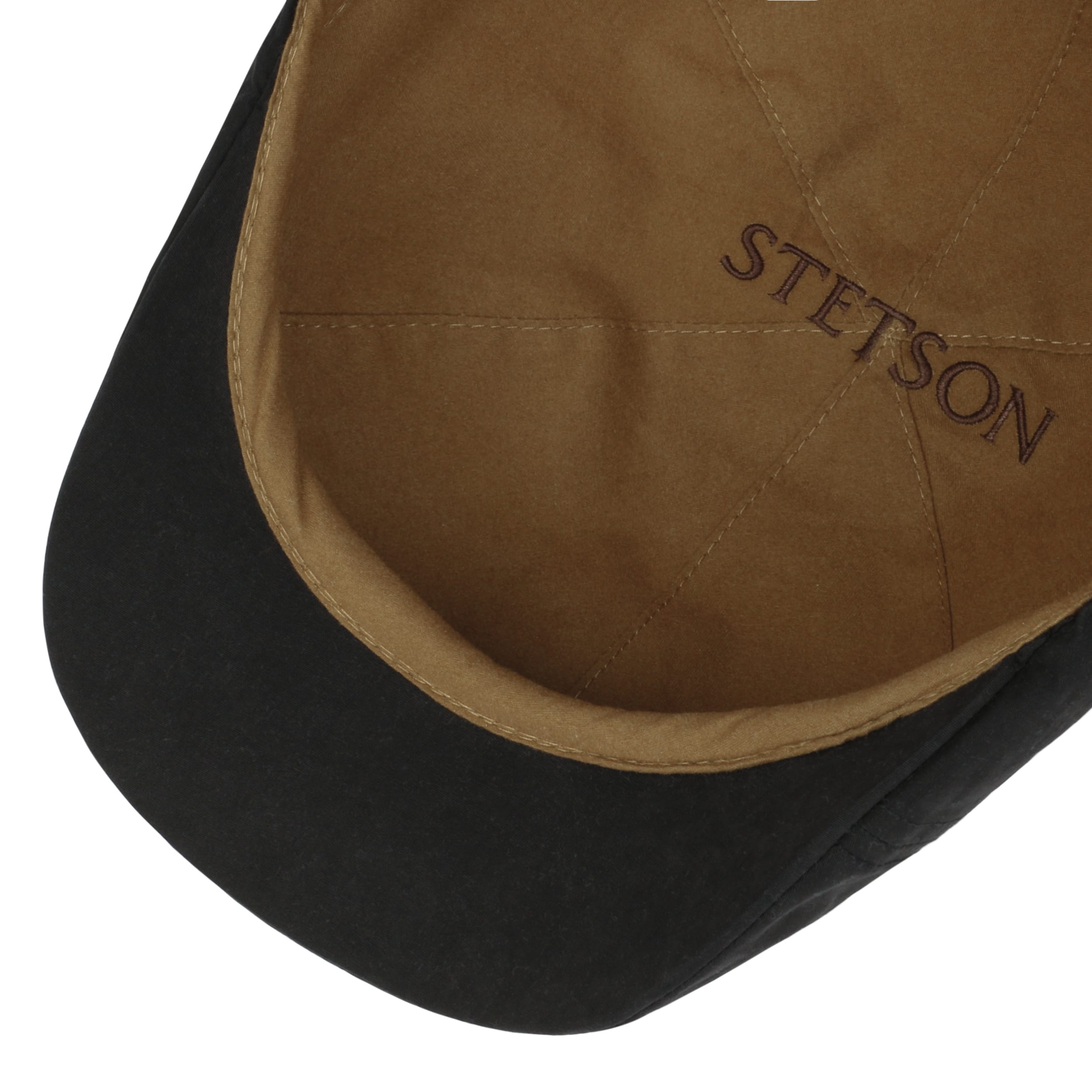 Texas Waxed Cotton WR Flat Cap by Stetson - £69.00