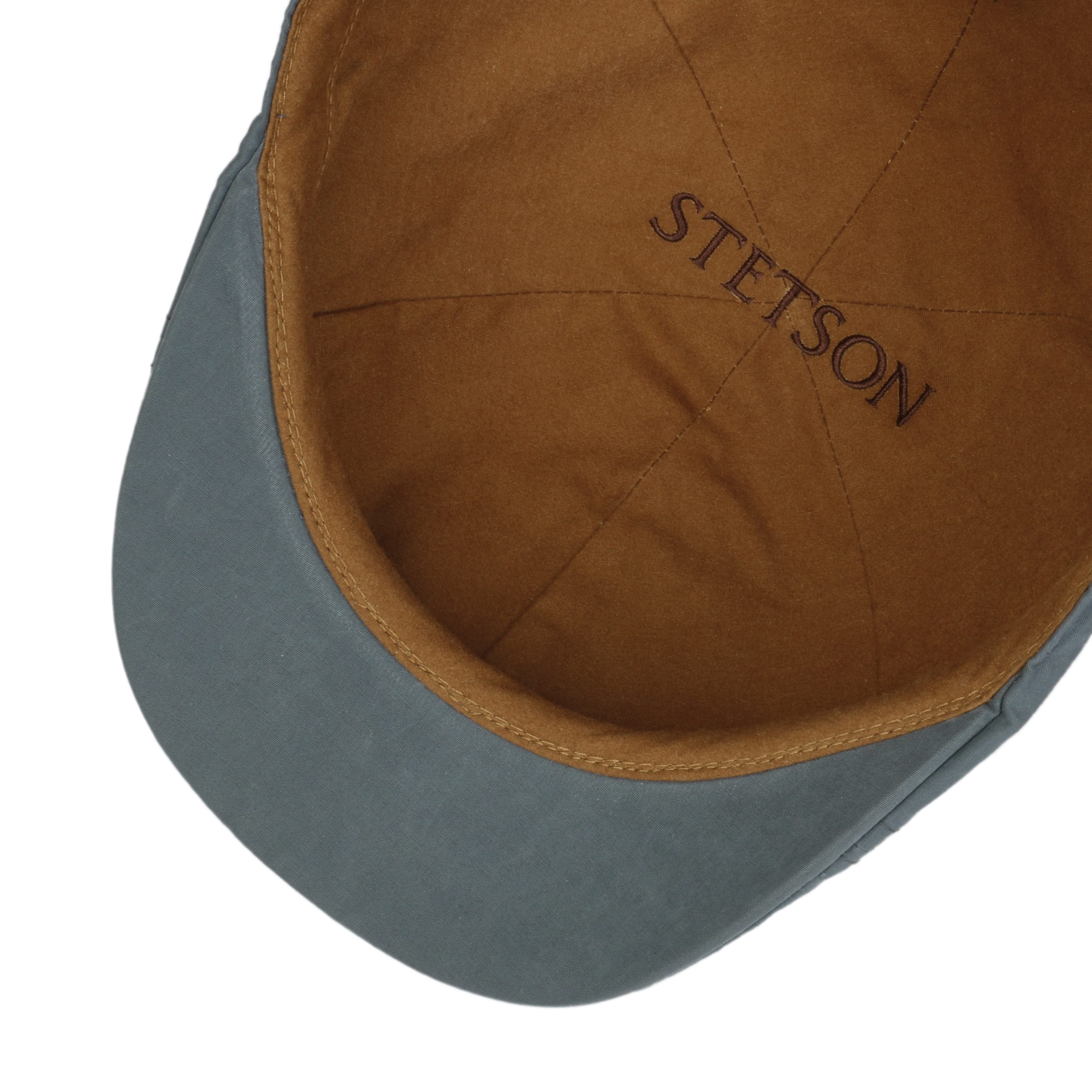 Texas Waxed Cotton WR Flat Cap by Stetson - £69.00