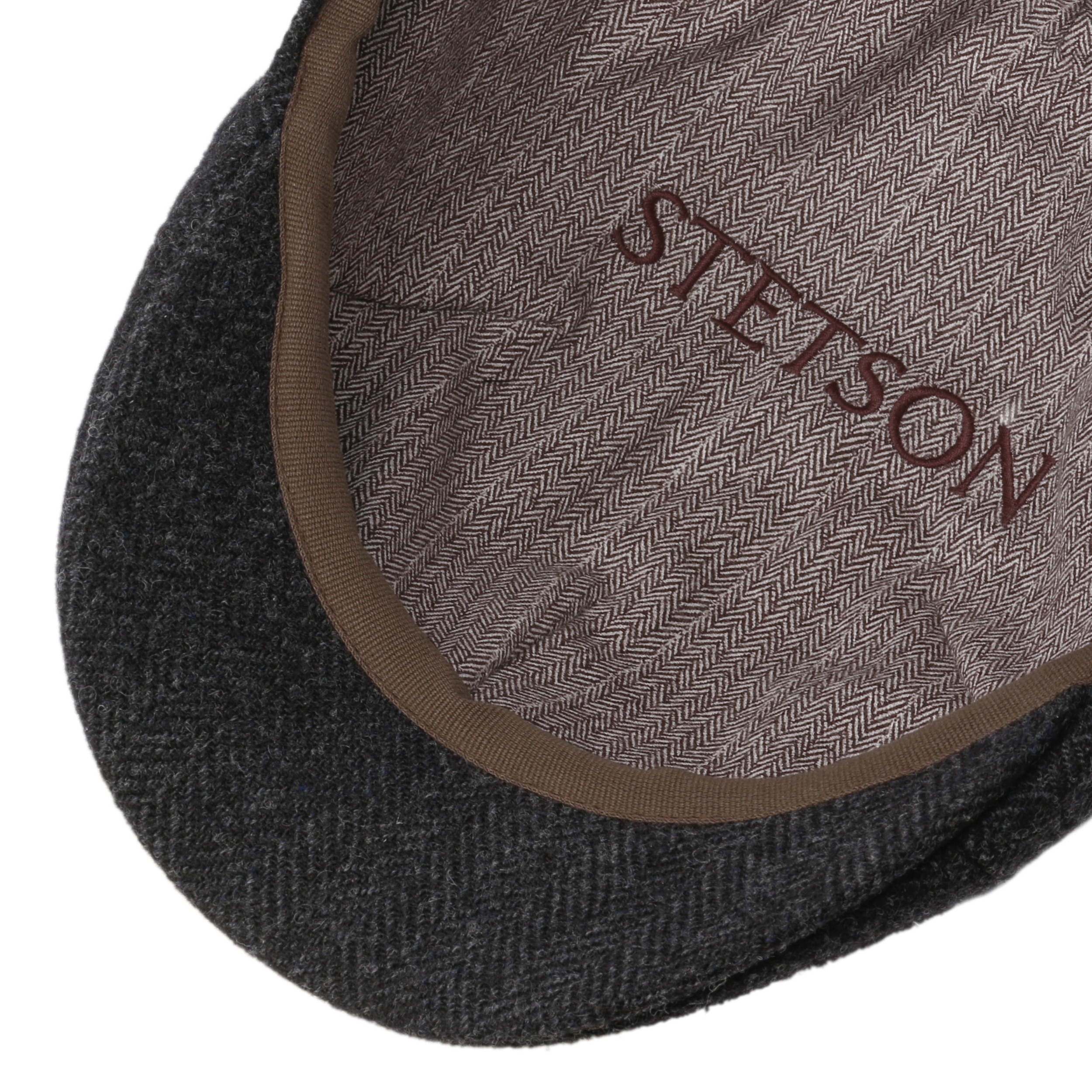 Texas Wool Herringbone Cap by Stetson - £89.00