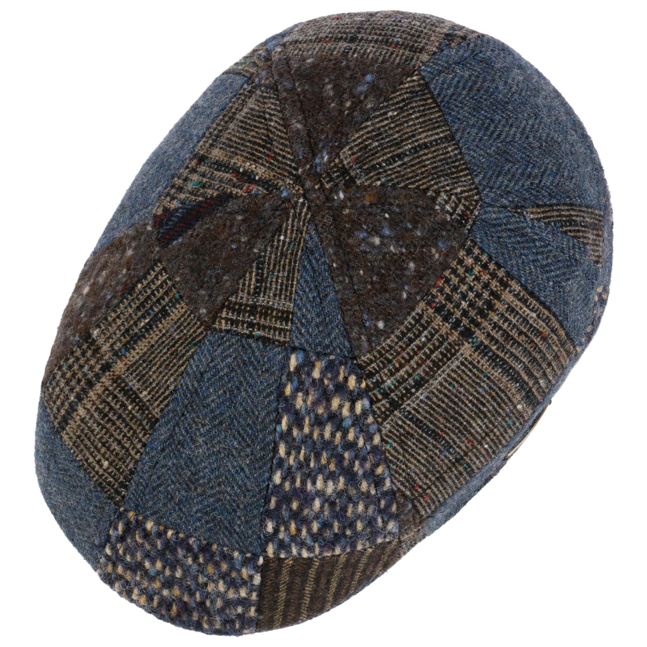 Texas Wool Mix Patchwork Flat Cap by Stetson - £99.00