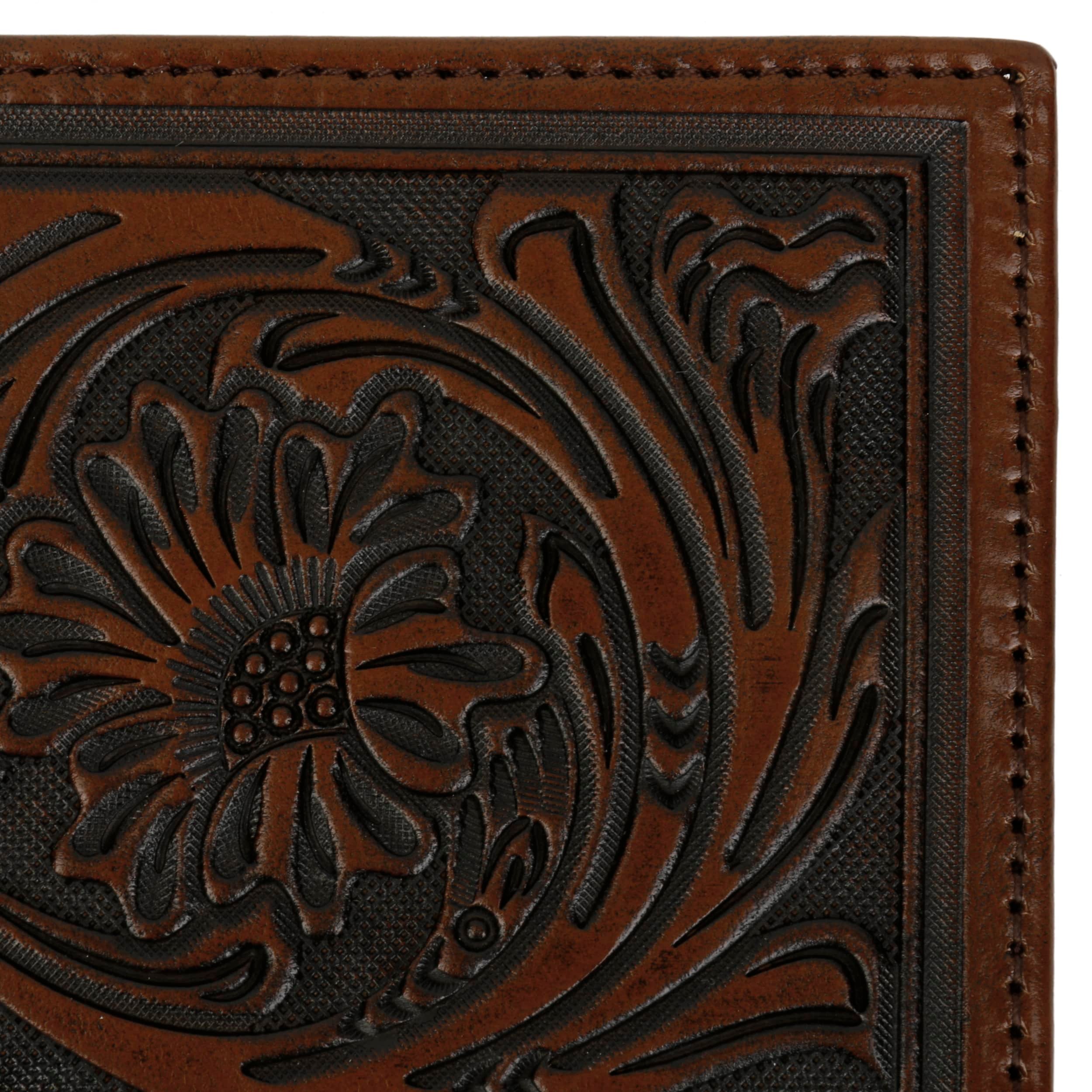 Tooled Leather Bi-Fold Wallet by Stetson - £90.00