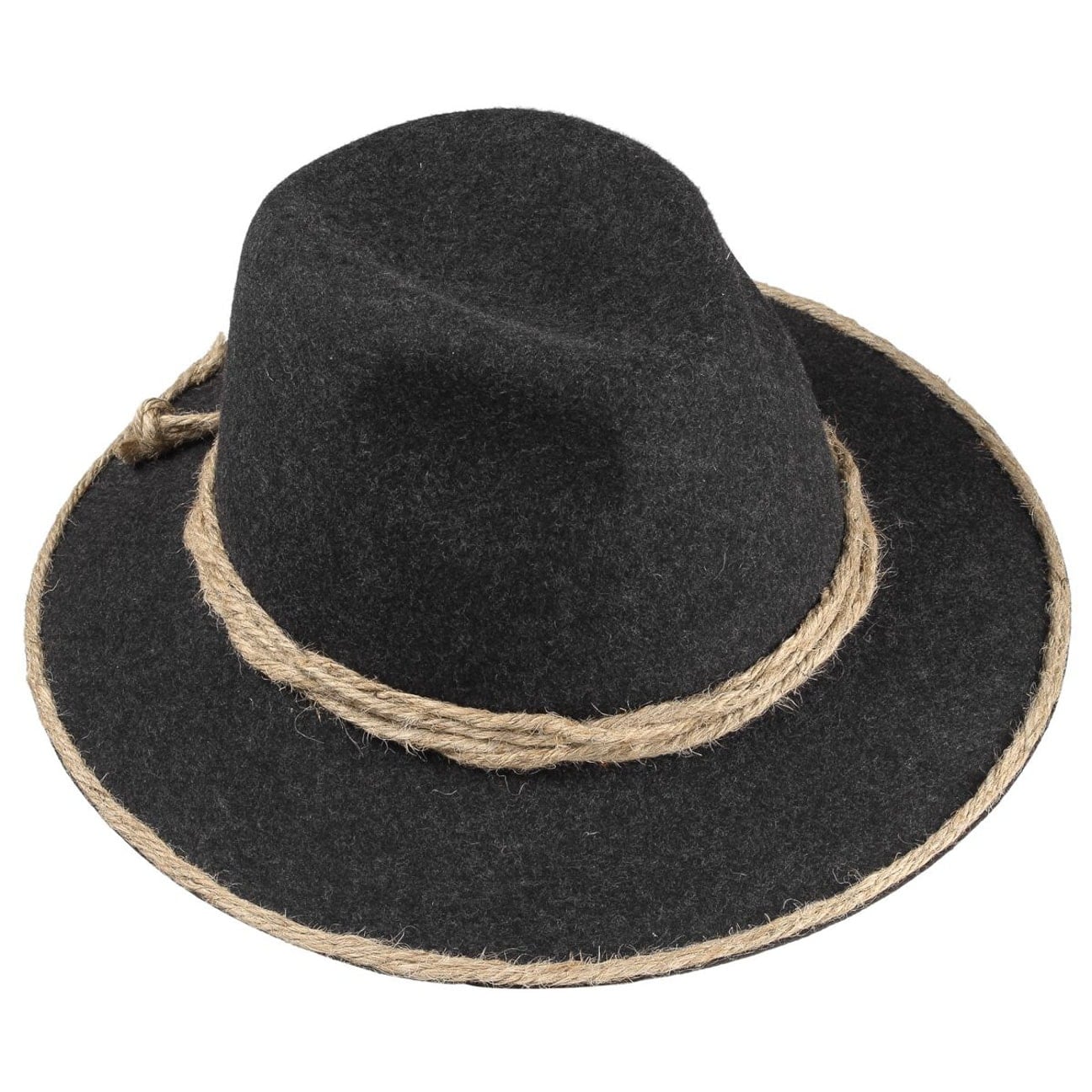 Traditional Tyrolean Hat with Cord Trim - £53.95