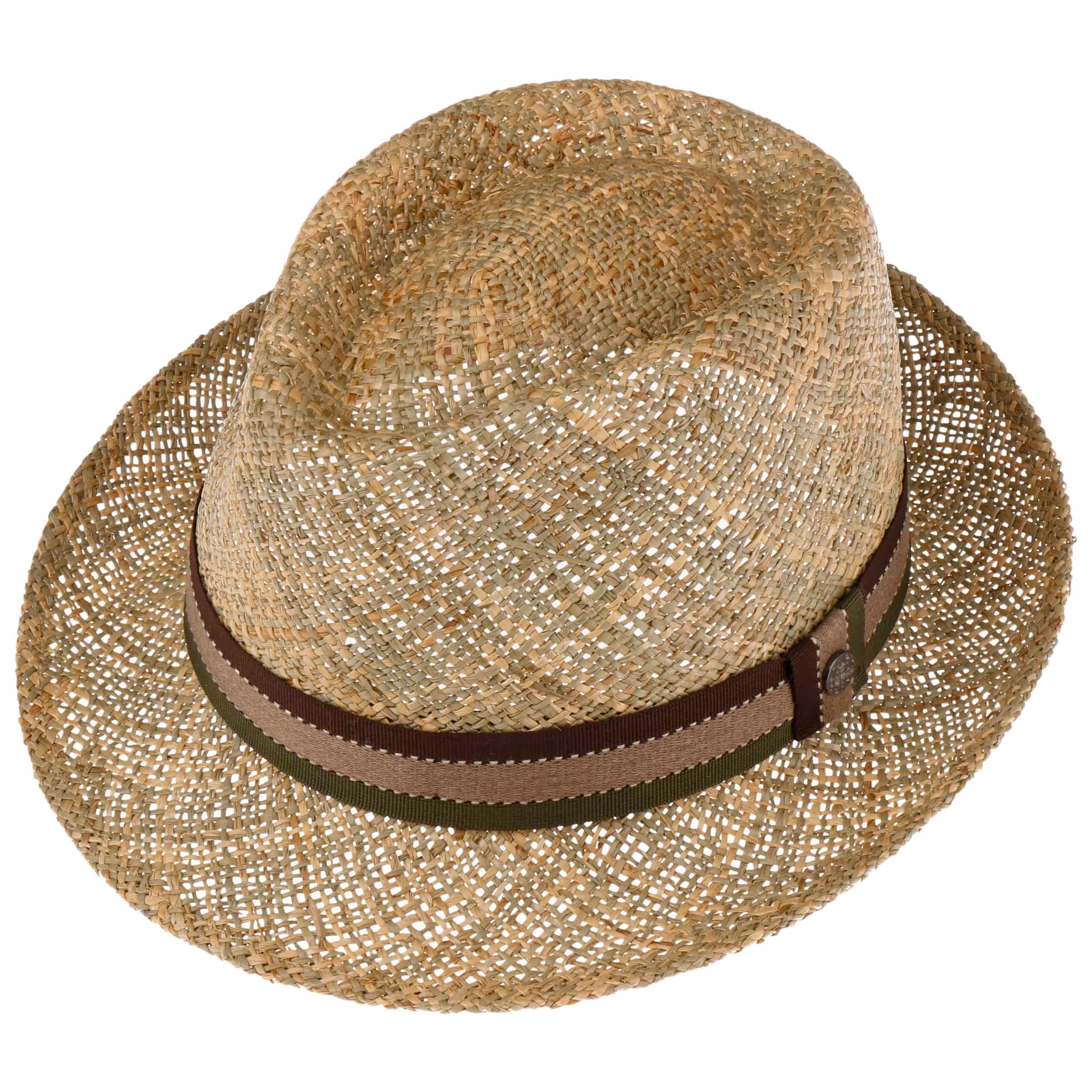 Tricolour Band Trilby Straw Hat by Lierys - £66.95