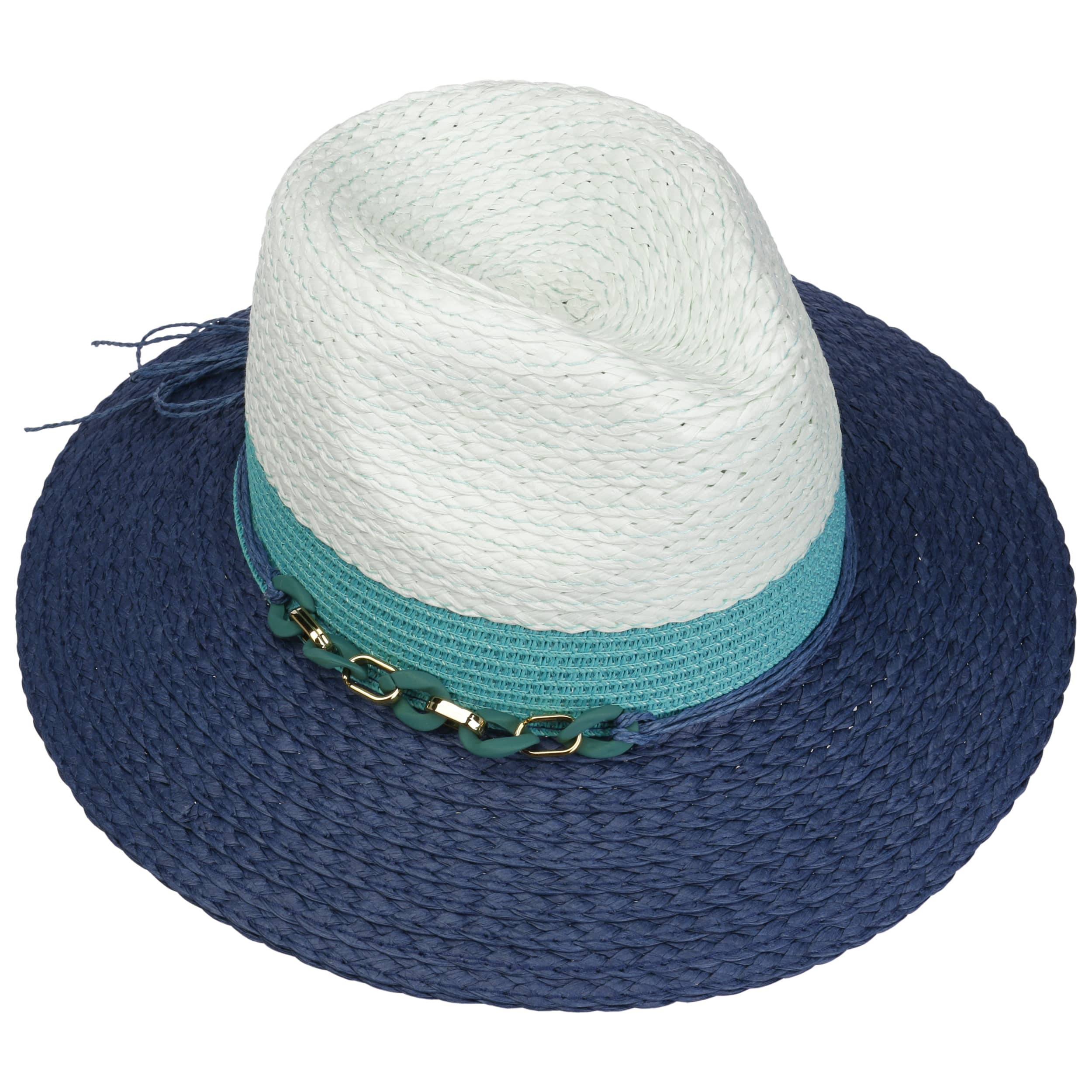 Tricolour Traveller Straw Hat - £27.95