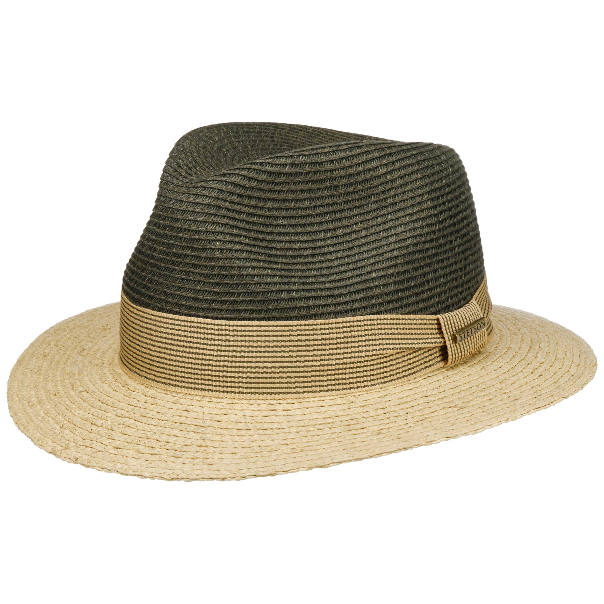 Twotone Toyo Traveller Raffia Hat by Stetson - £89.00