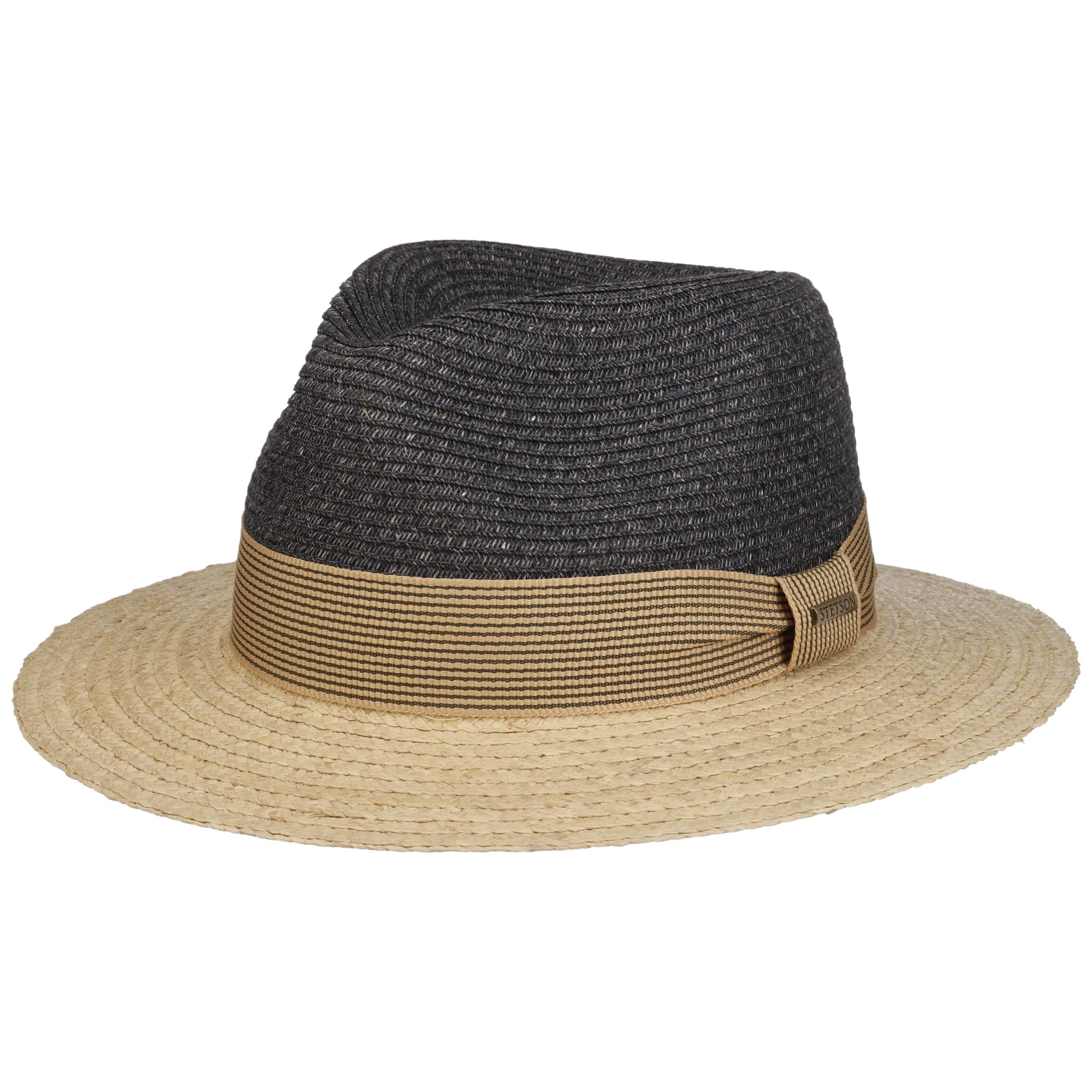 Twotone Toyo Traveller Raffia Hat by Stetson - £89.00