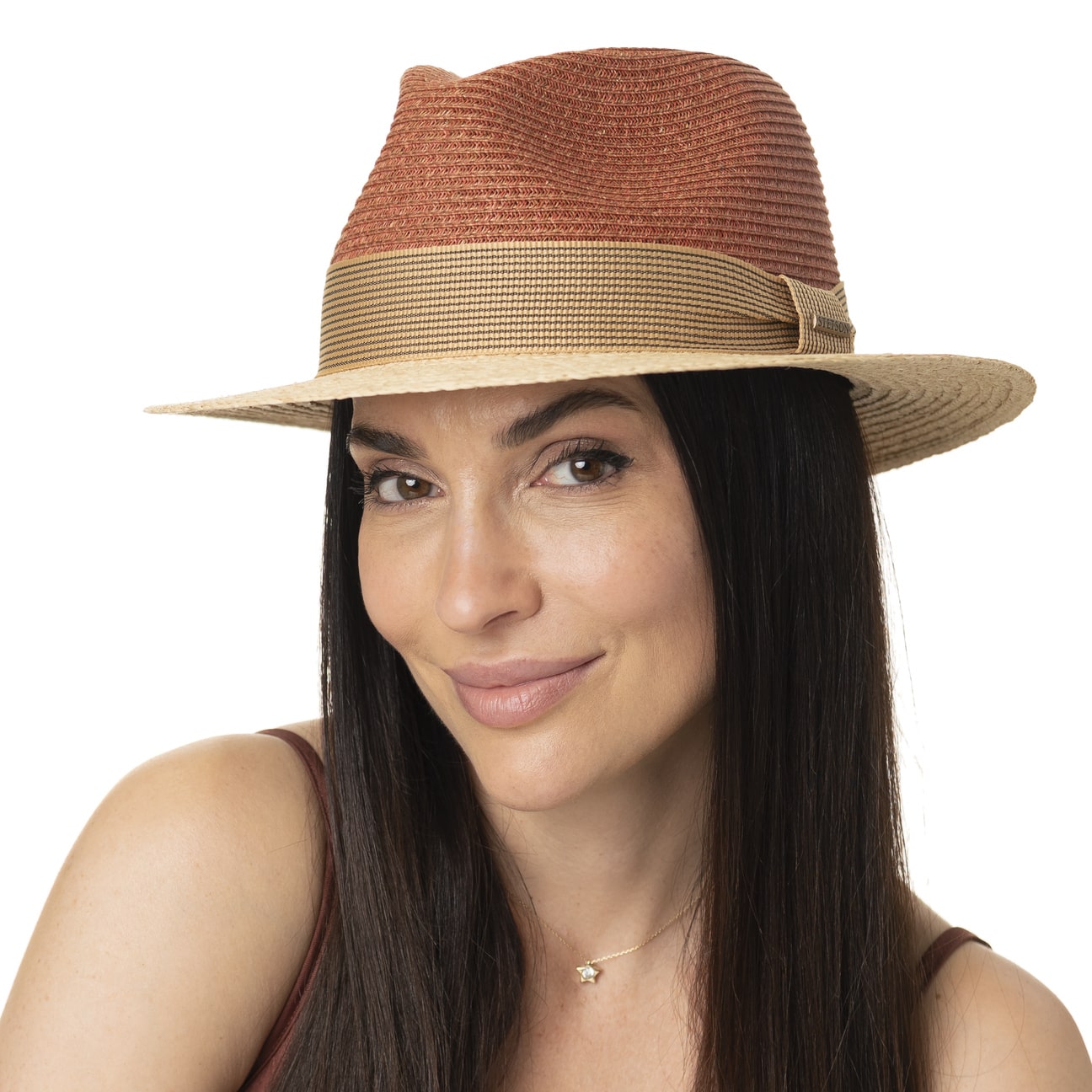 Twotone Toyo Traveller Raffia Hat by Stetson - £89.00