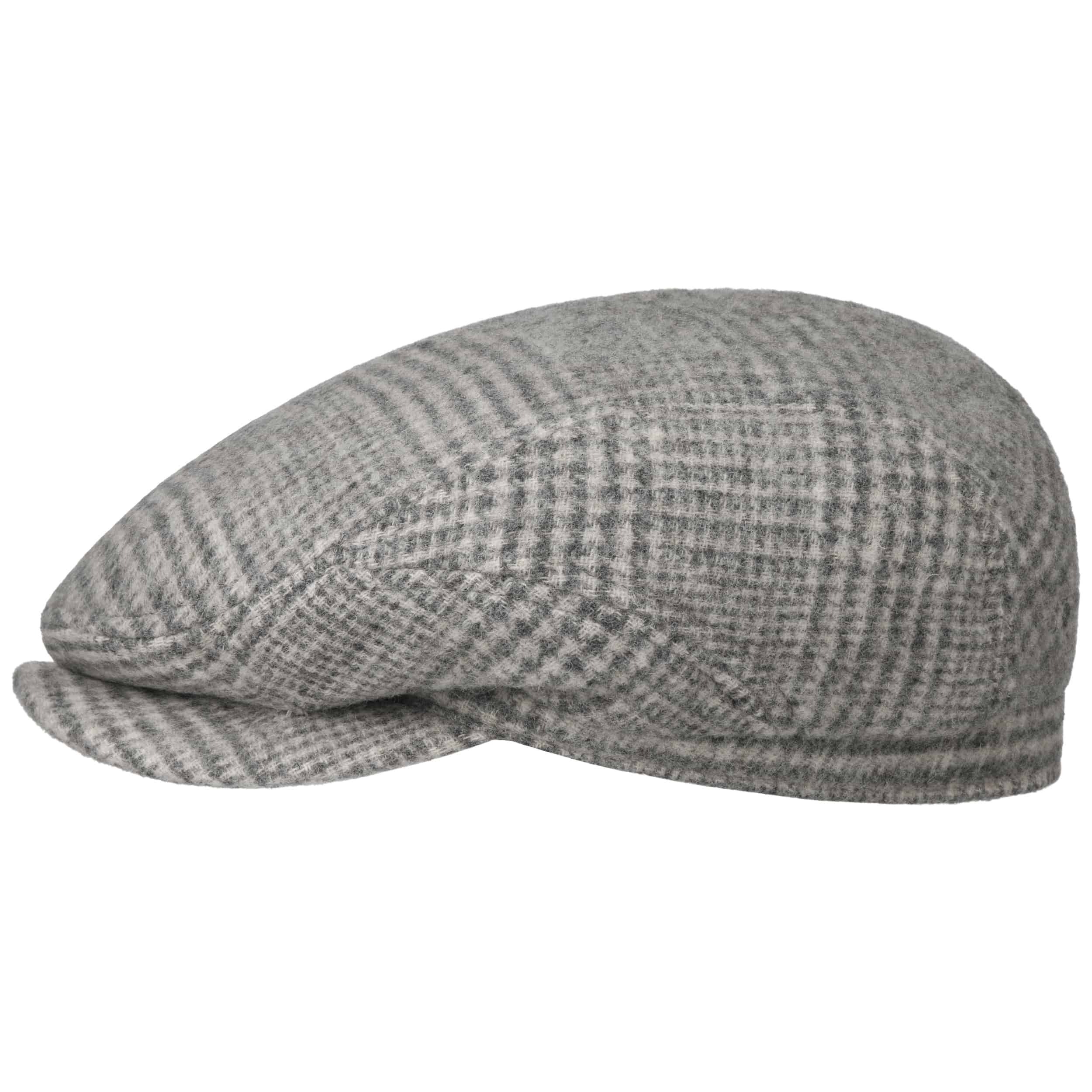 Undyed Virgin Wool Driver Flat Cap by Stetson - £94.55