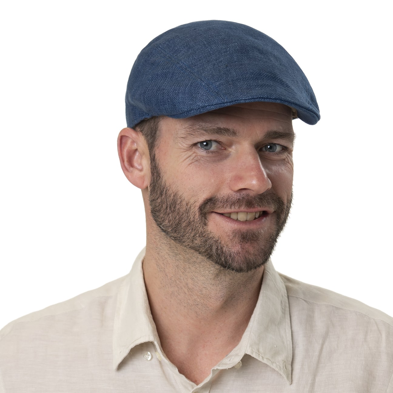Uni Sustainable Linen Flat Cap by Stetson - £79.00