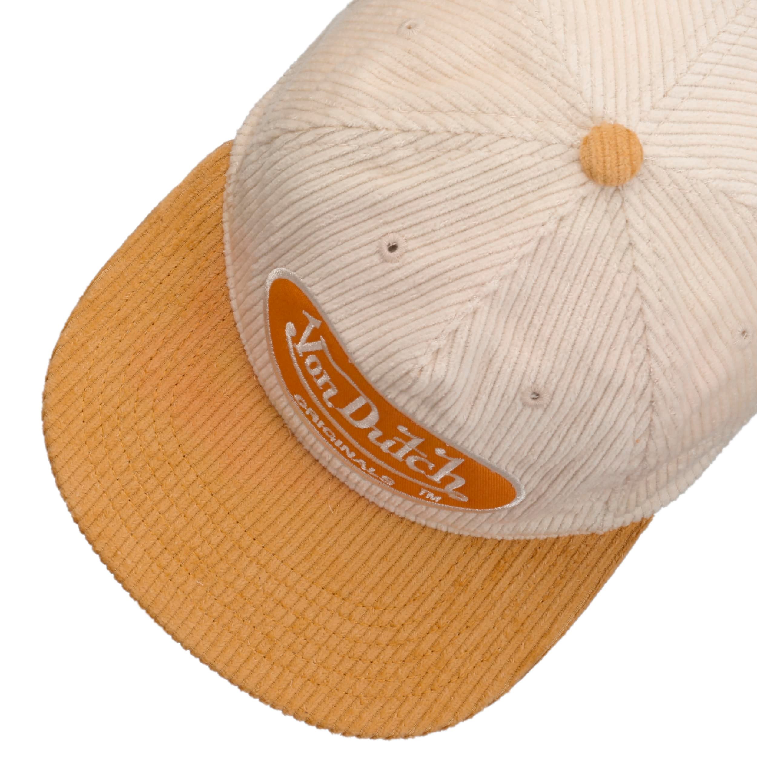 Utica Cord Oval Patch Cap by Von Dutch - £18.95