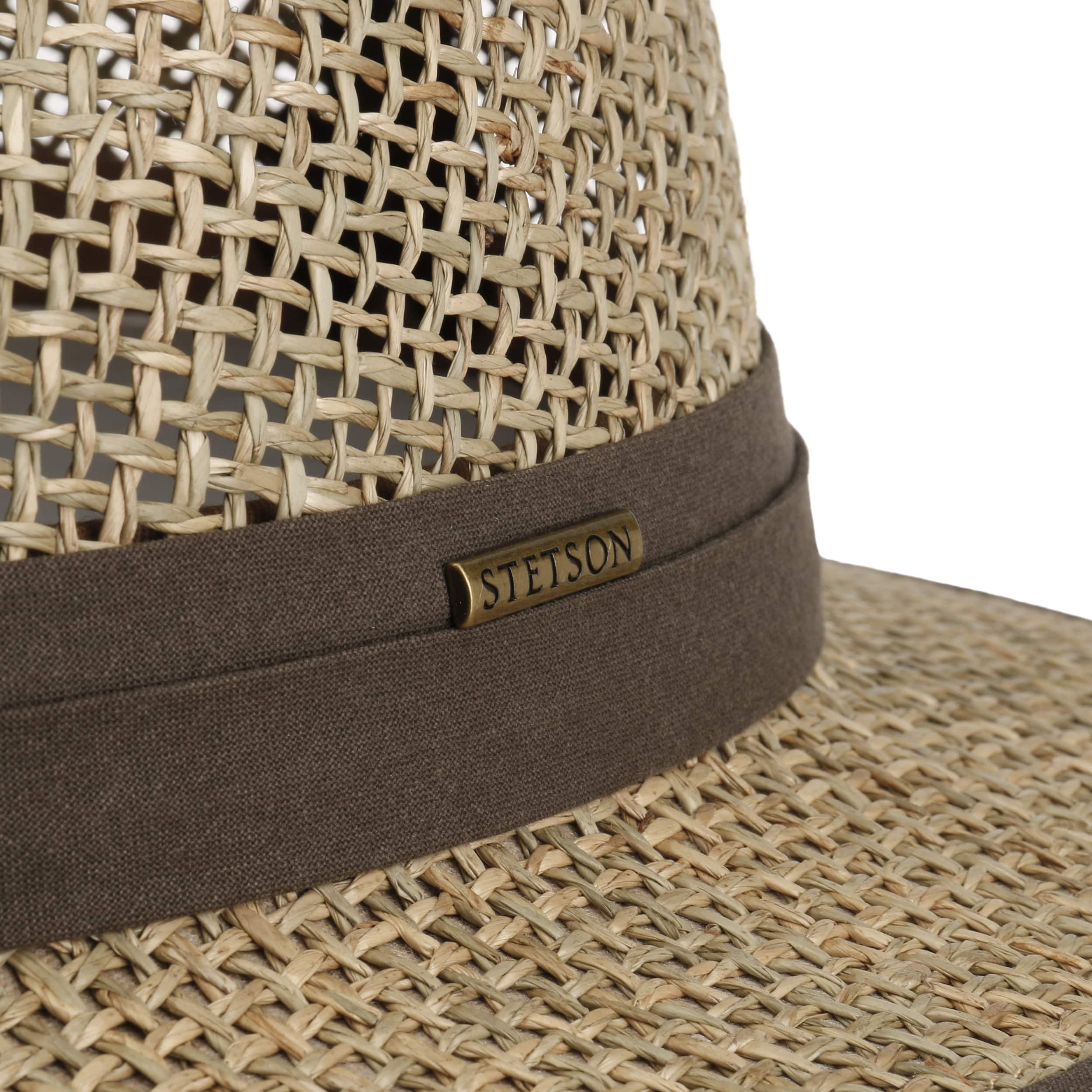 Vented Crown Seagrass Hat by Stetson - £99.00