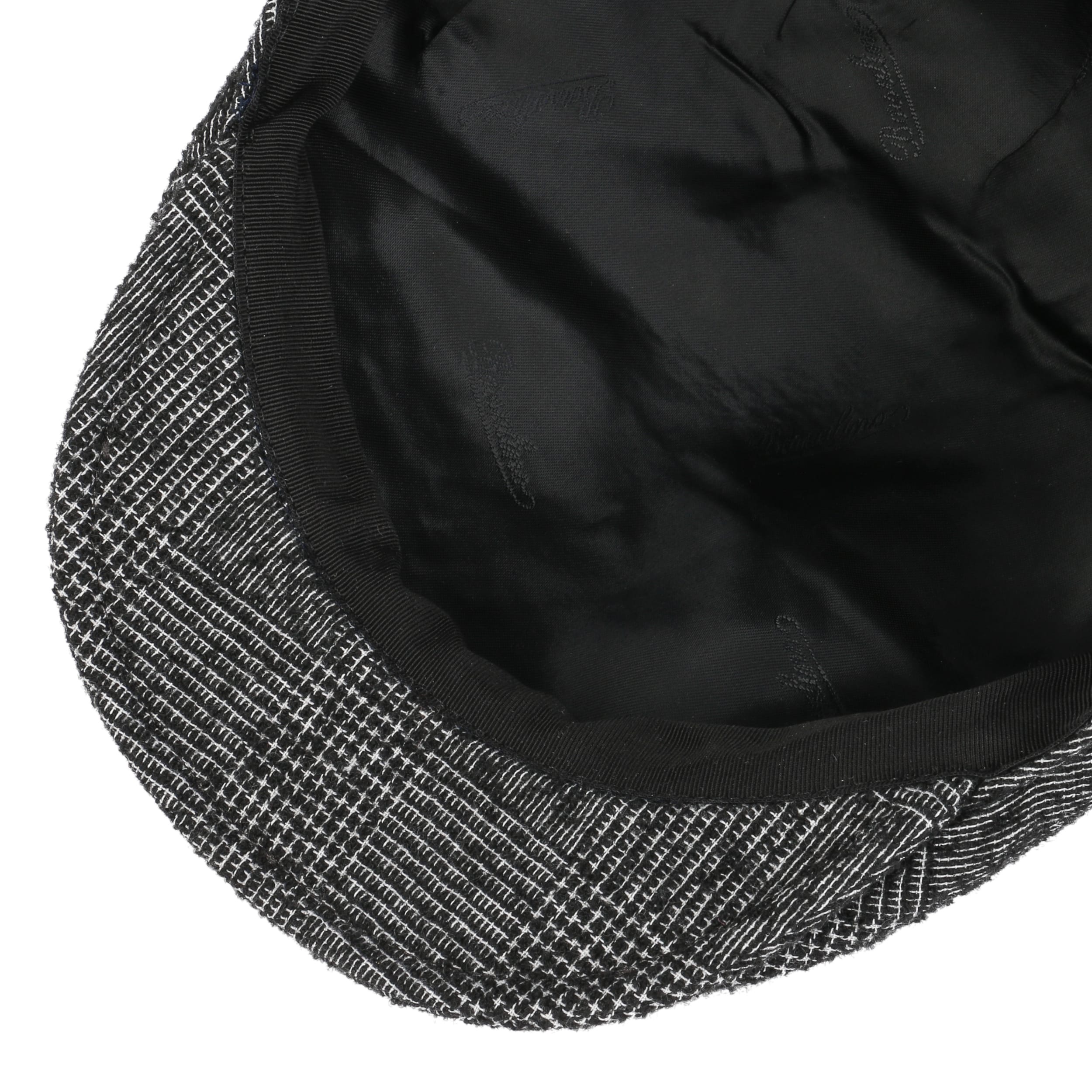 Virgin Wool Check Flat Cap by Borsalino - £117.95