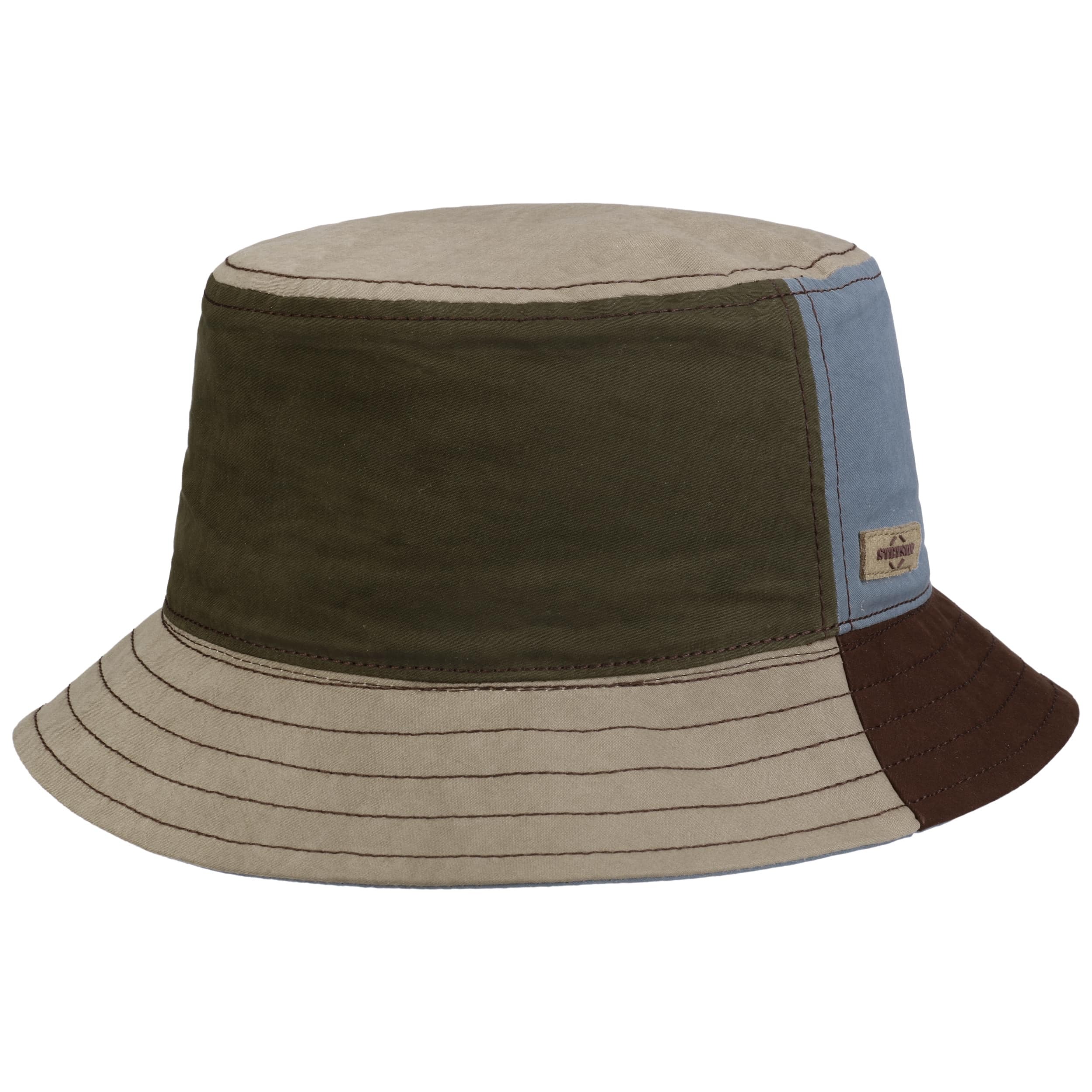 Waxed Cotton Colour Block Fishing Hat by Stetson - £99.00