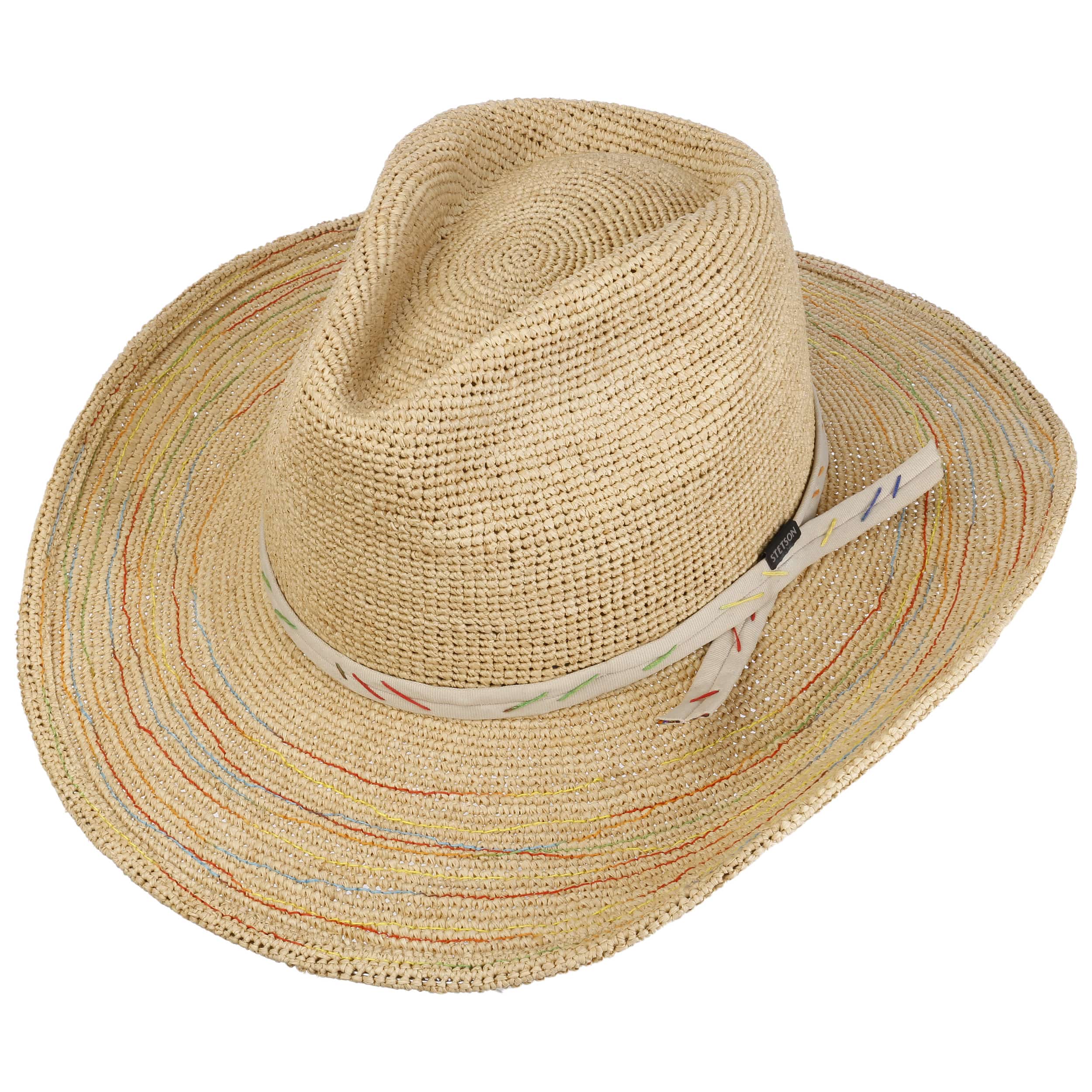 Western Crochet Straw Hat by Stetson - £149.00