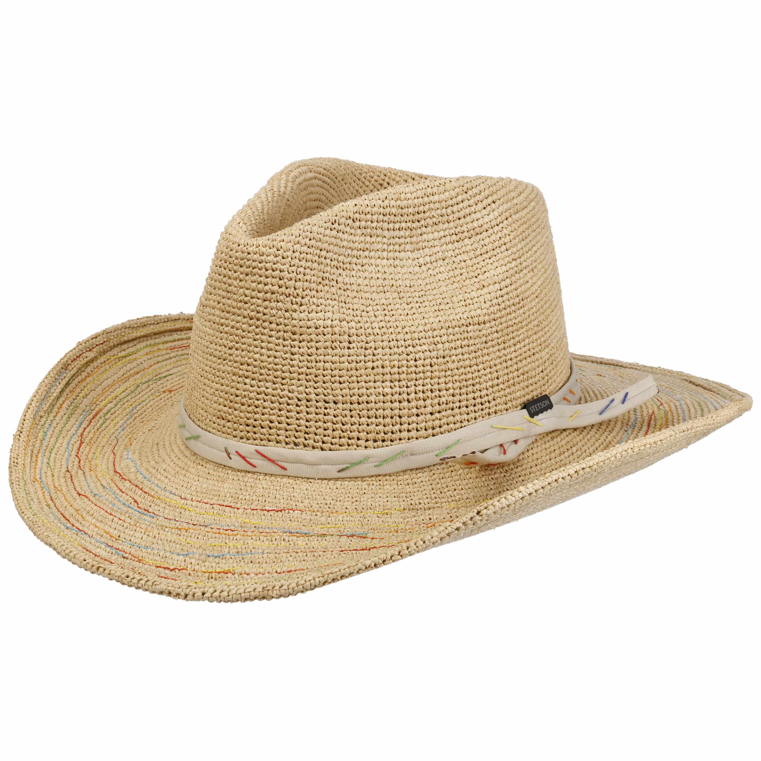 Western Crochet Straw Hat by Stetson - £149.00