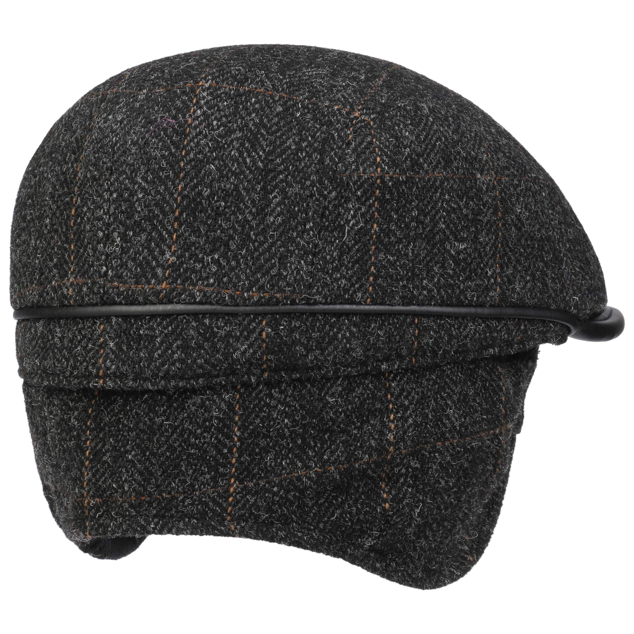 Windproof Flat Cap with Ear Flaps by bugatti - £62.95