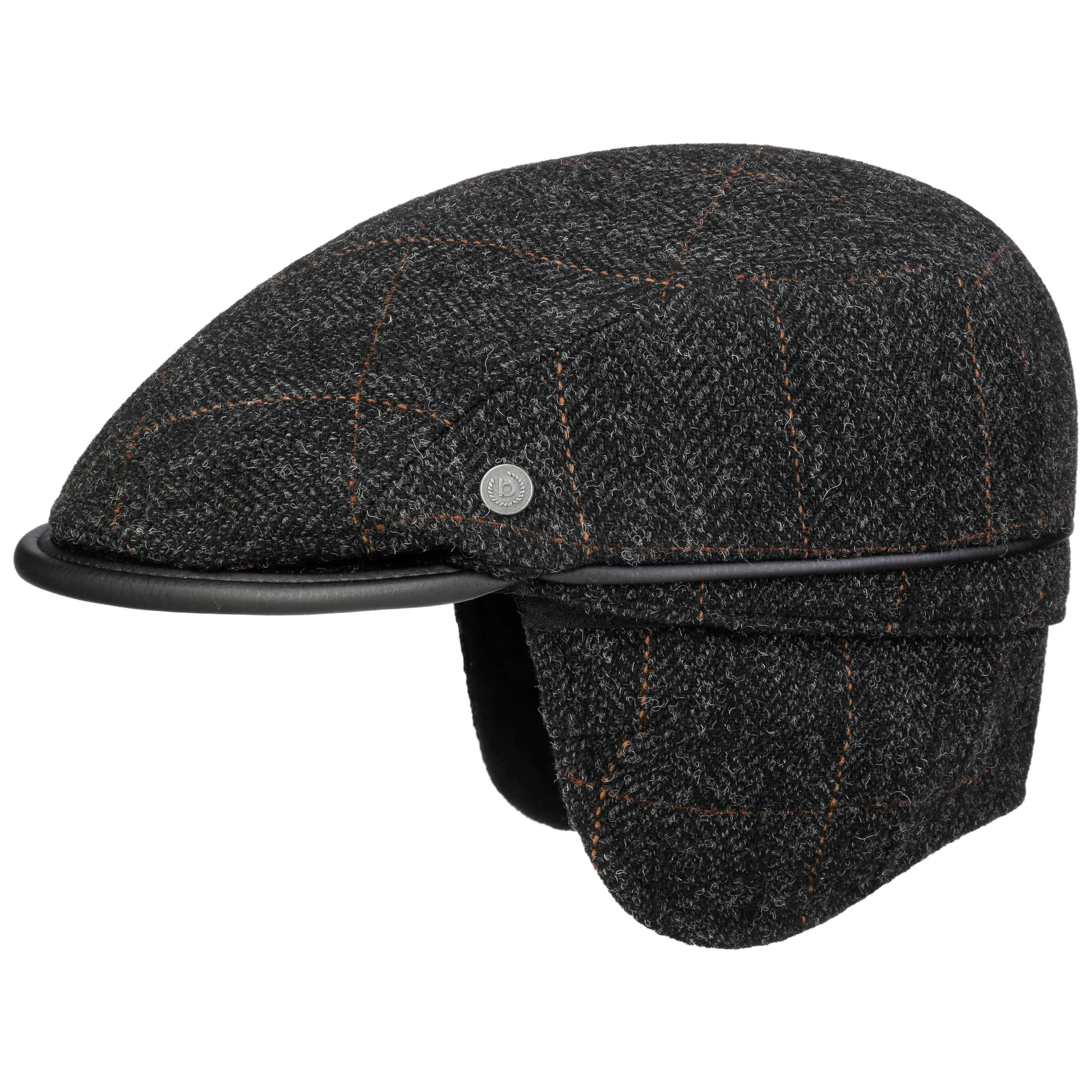 Windproof Flat Cap with Ear Flaps by bugatti - £62.95