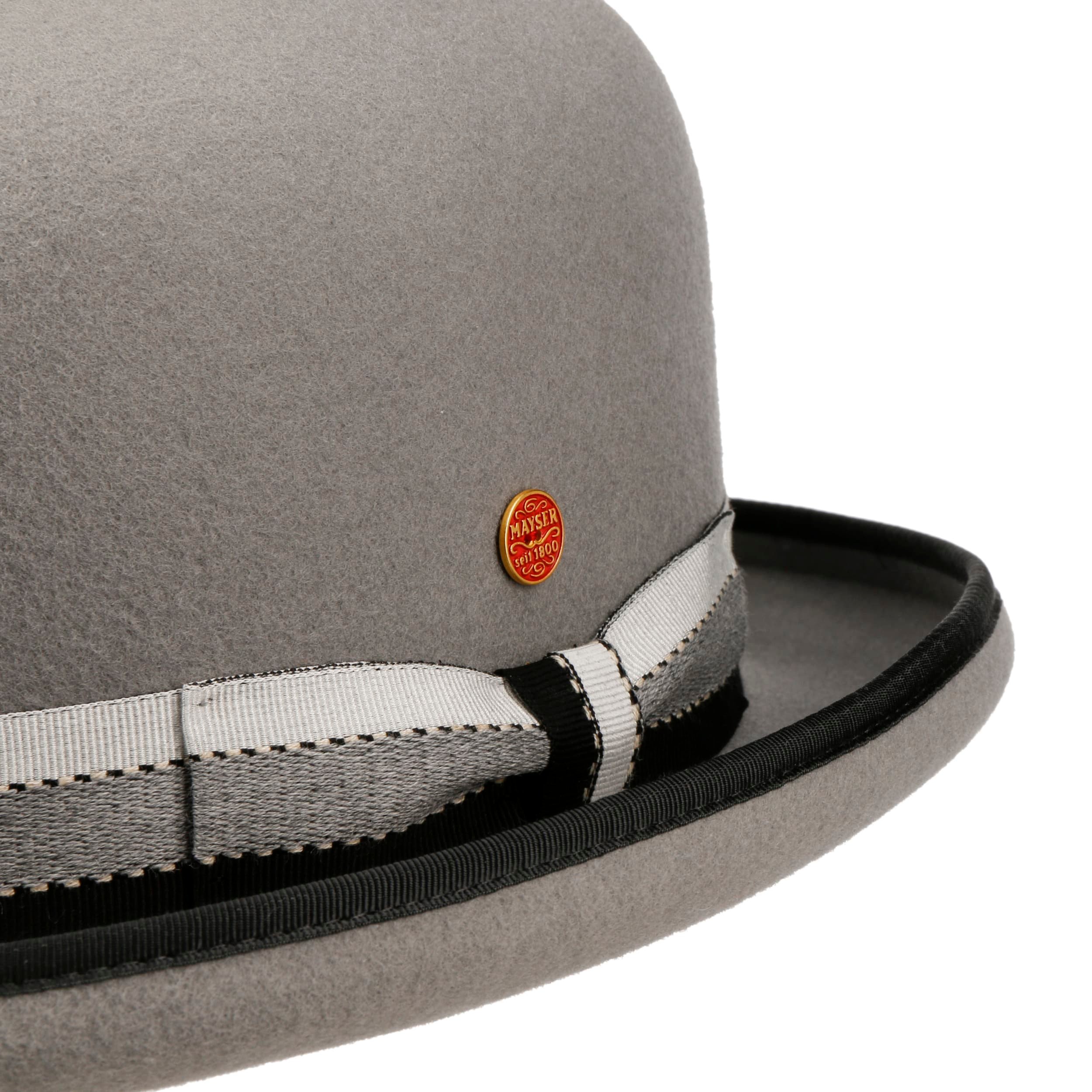 Wolga Grey Bowler Hat by Mayser - £132.95