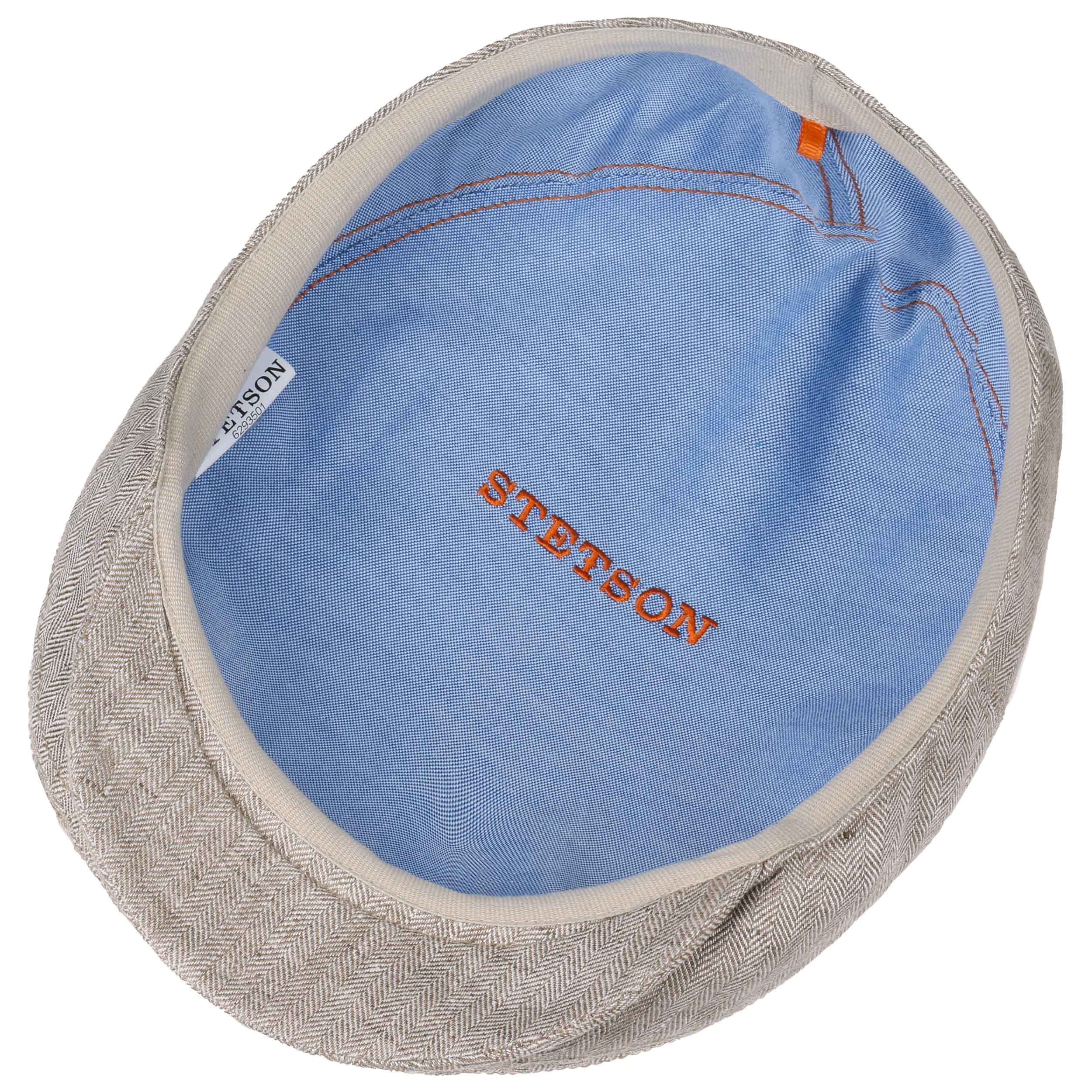 Woodfield Linen Flat Cap by Stetson - £89.00