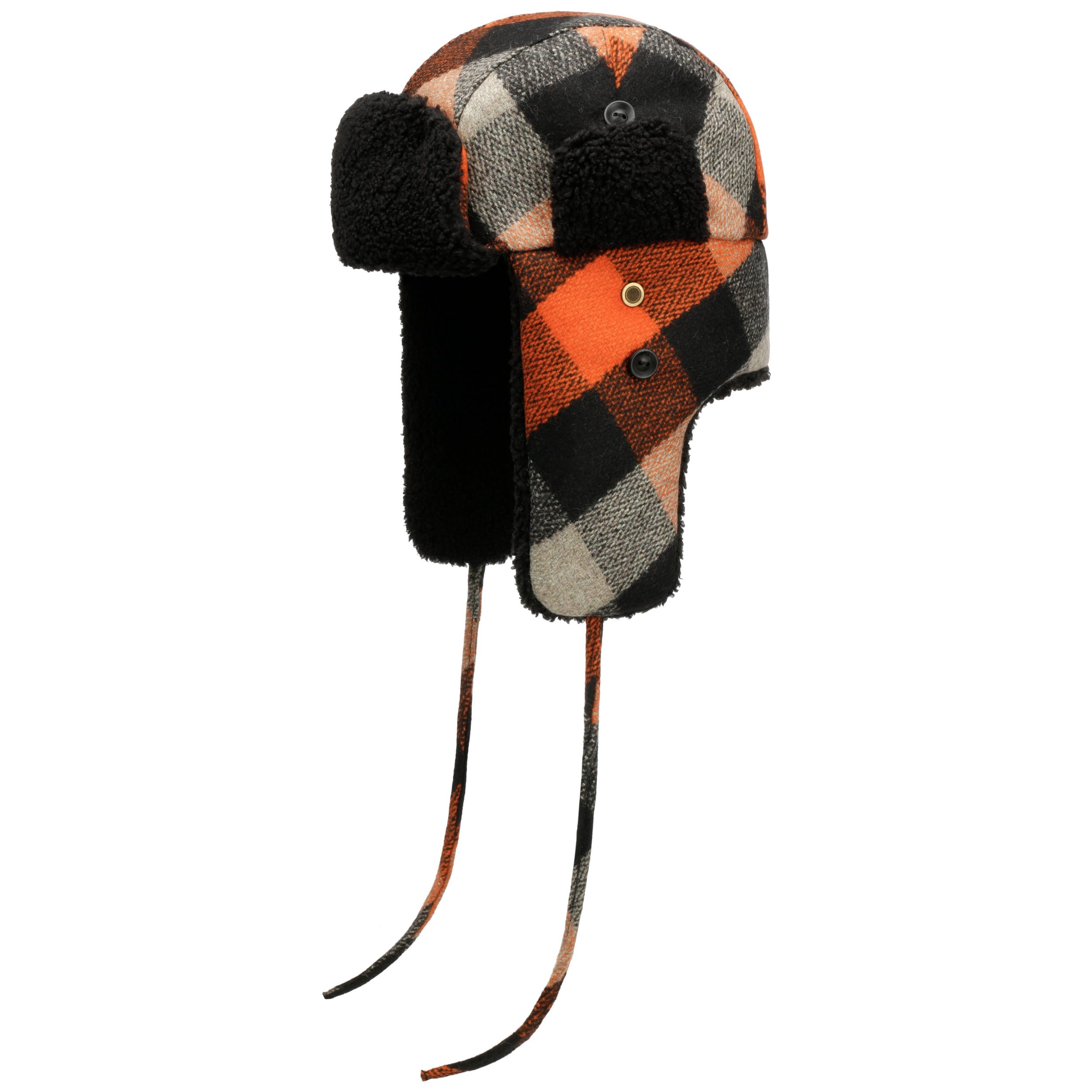 Wool Check Lapeer Trapper Hat by Stetson - £109.00