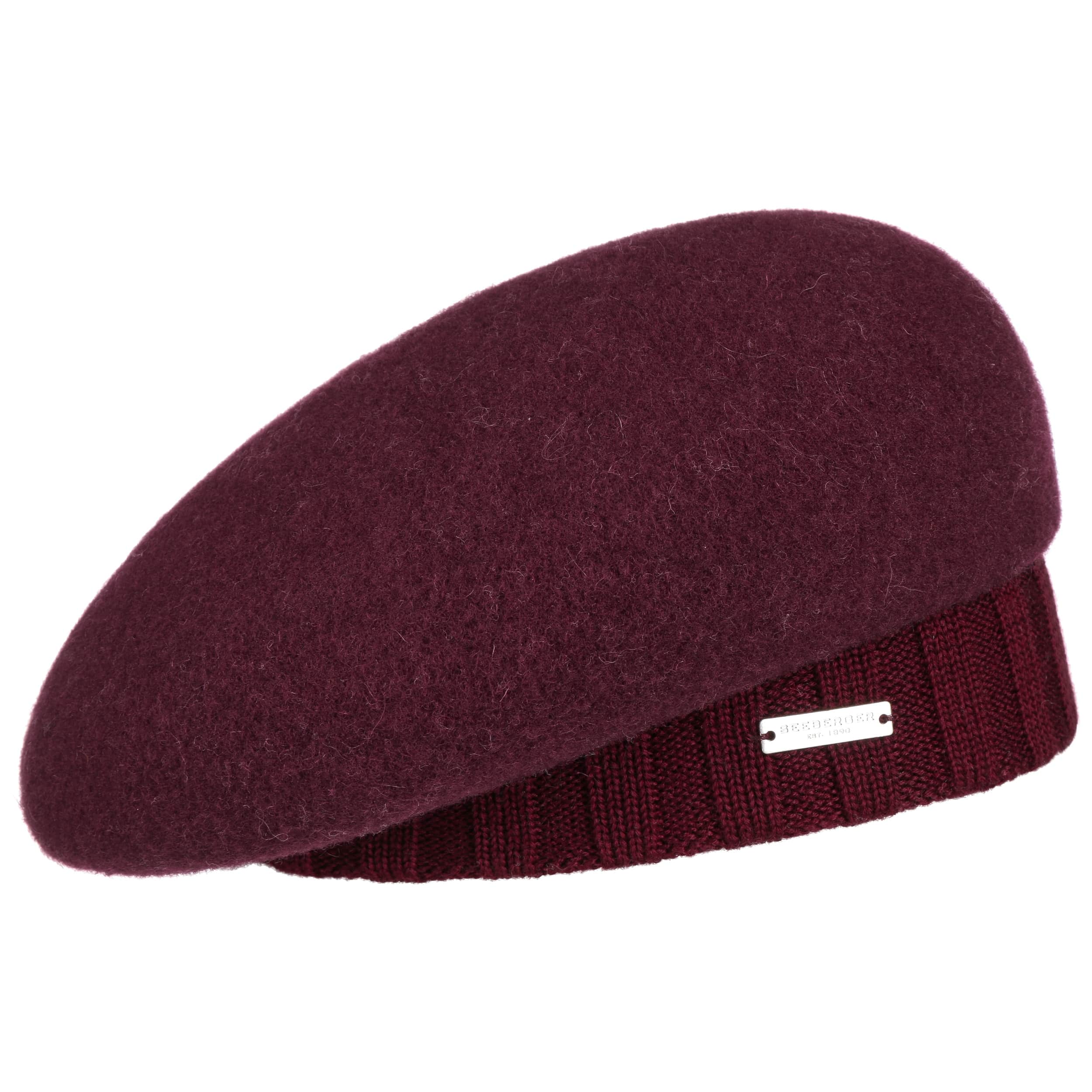 Wool Felt Beret with Knit Brim by Seeberger - £41.95