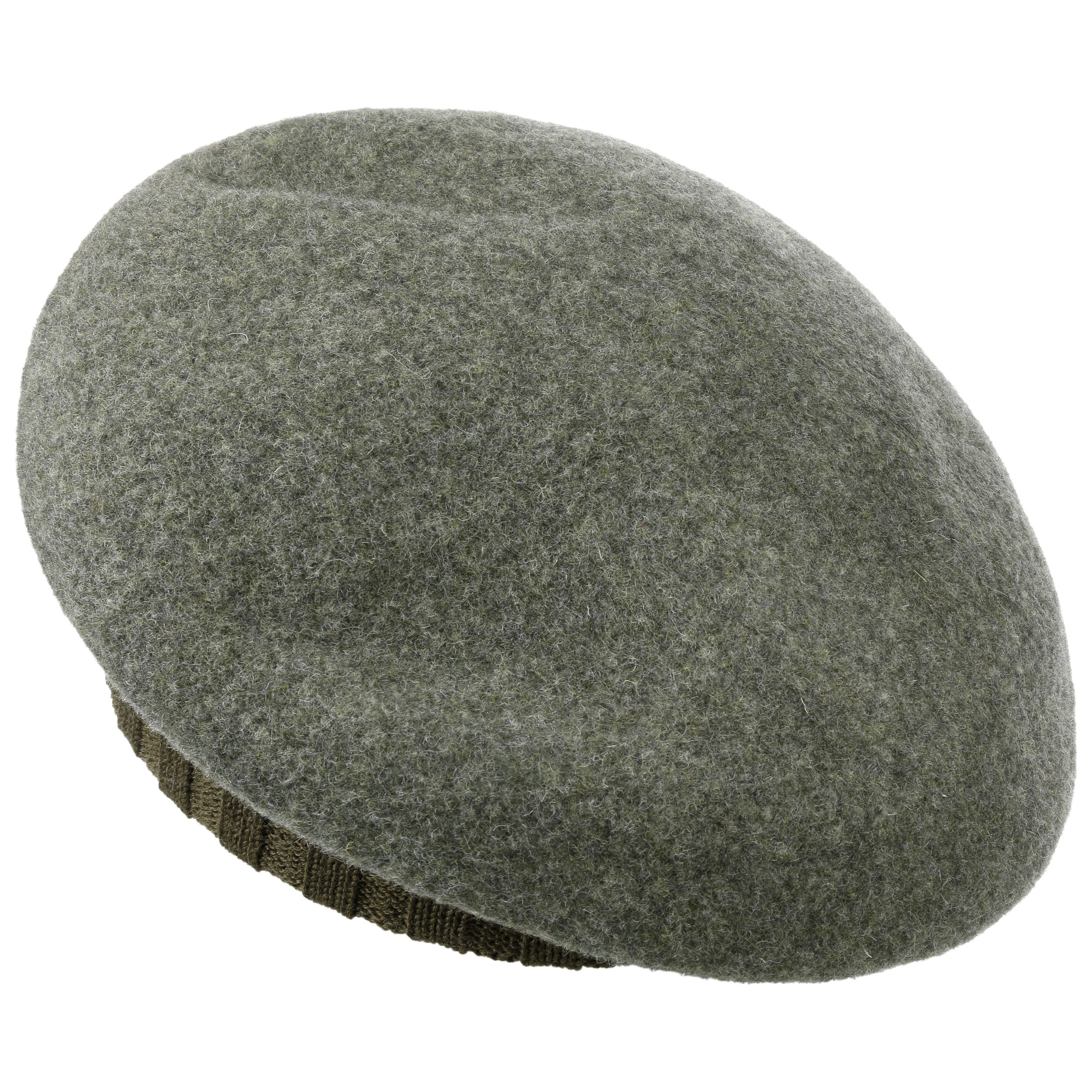 Wool Felt Beret with Knit Brim by Seeberger - £41.95