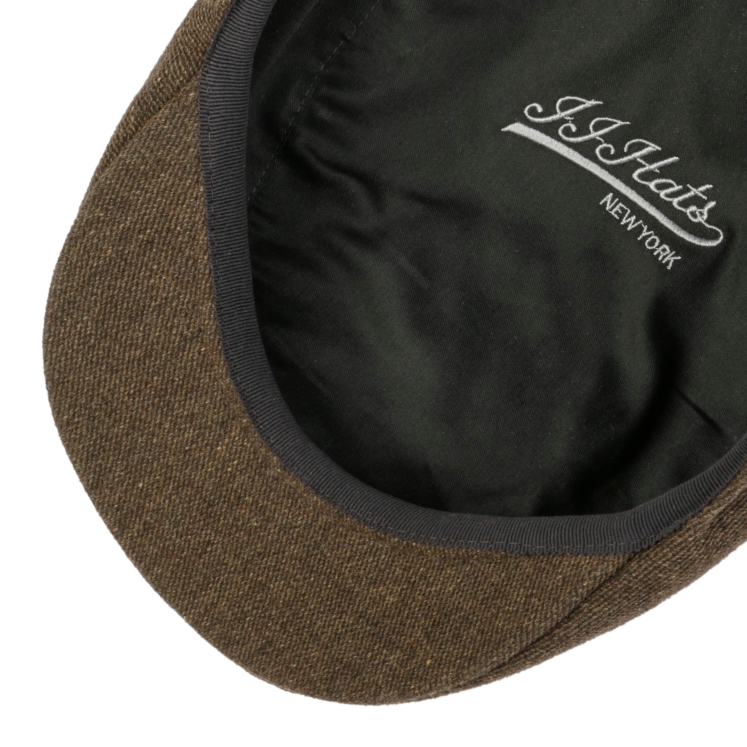 Wool Mix Driver Flat Cap by JJ Hats - £107.95